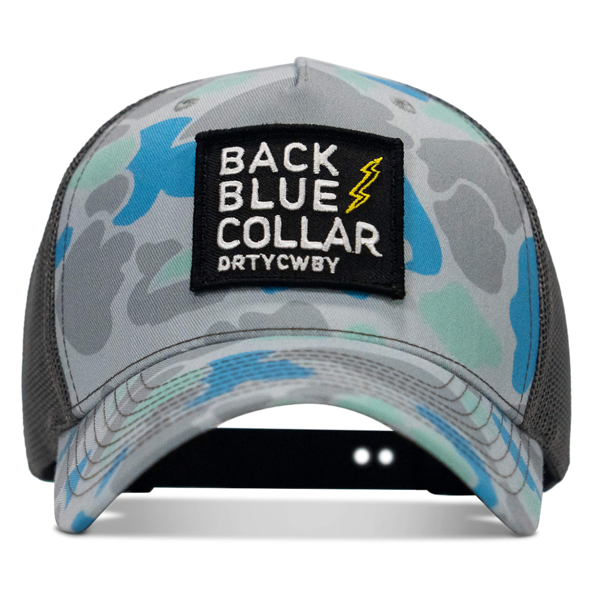 Back Blue Collar Patch SnapBack by Dirty Cowboy MFG