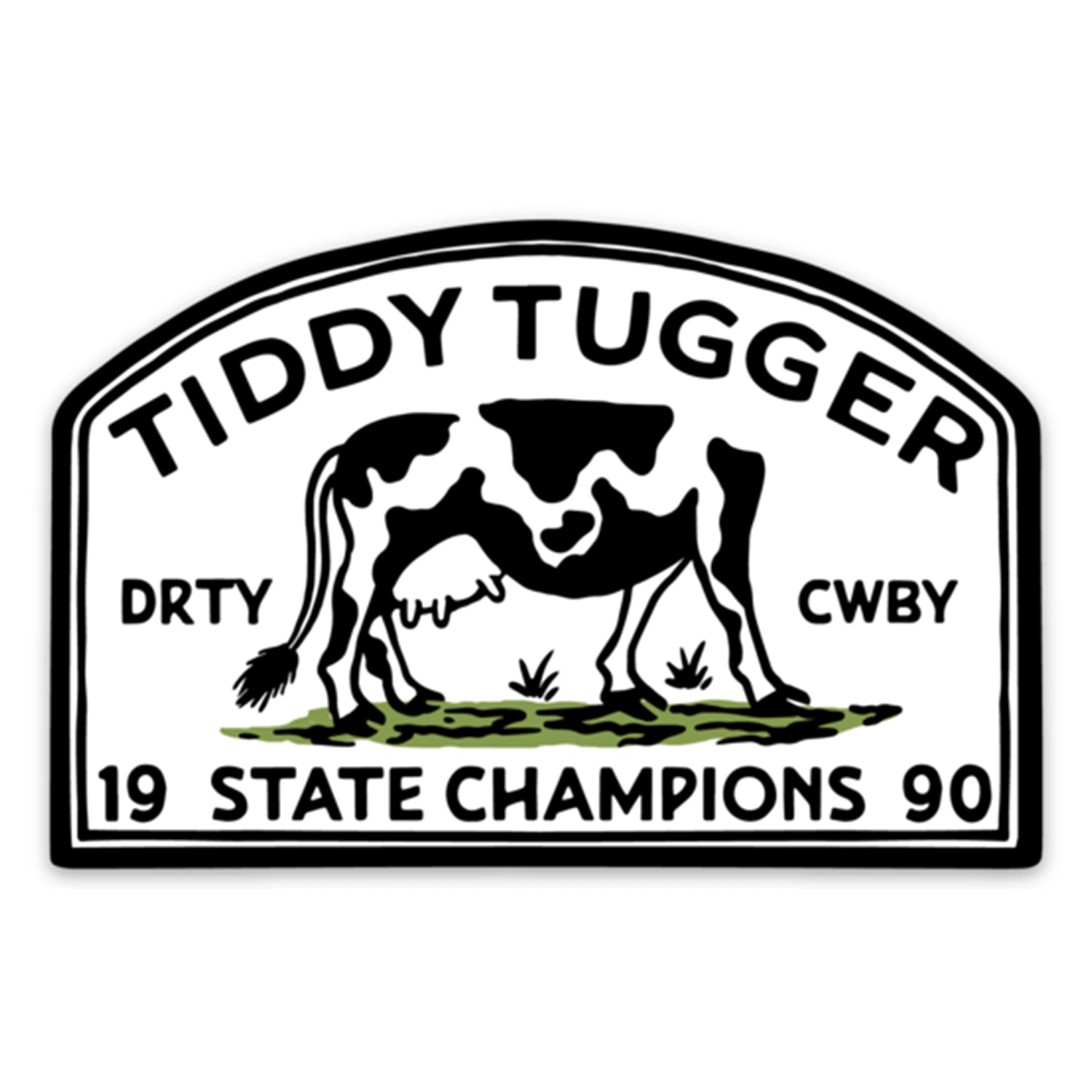 State Champions Cow Tugger Decal by Dirty Cowboy MFG